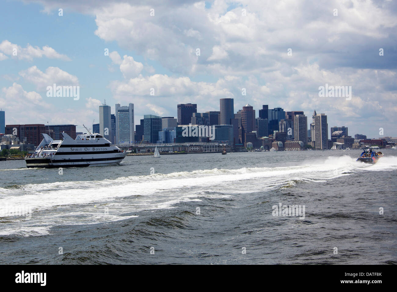 Boston, Massachusetts, USA Skyline from the water Stock Photo - Alamy