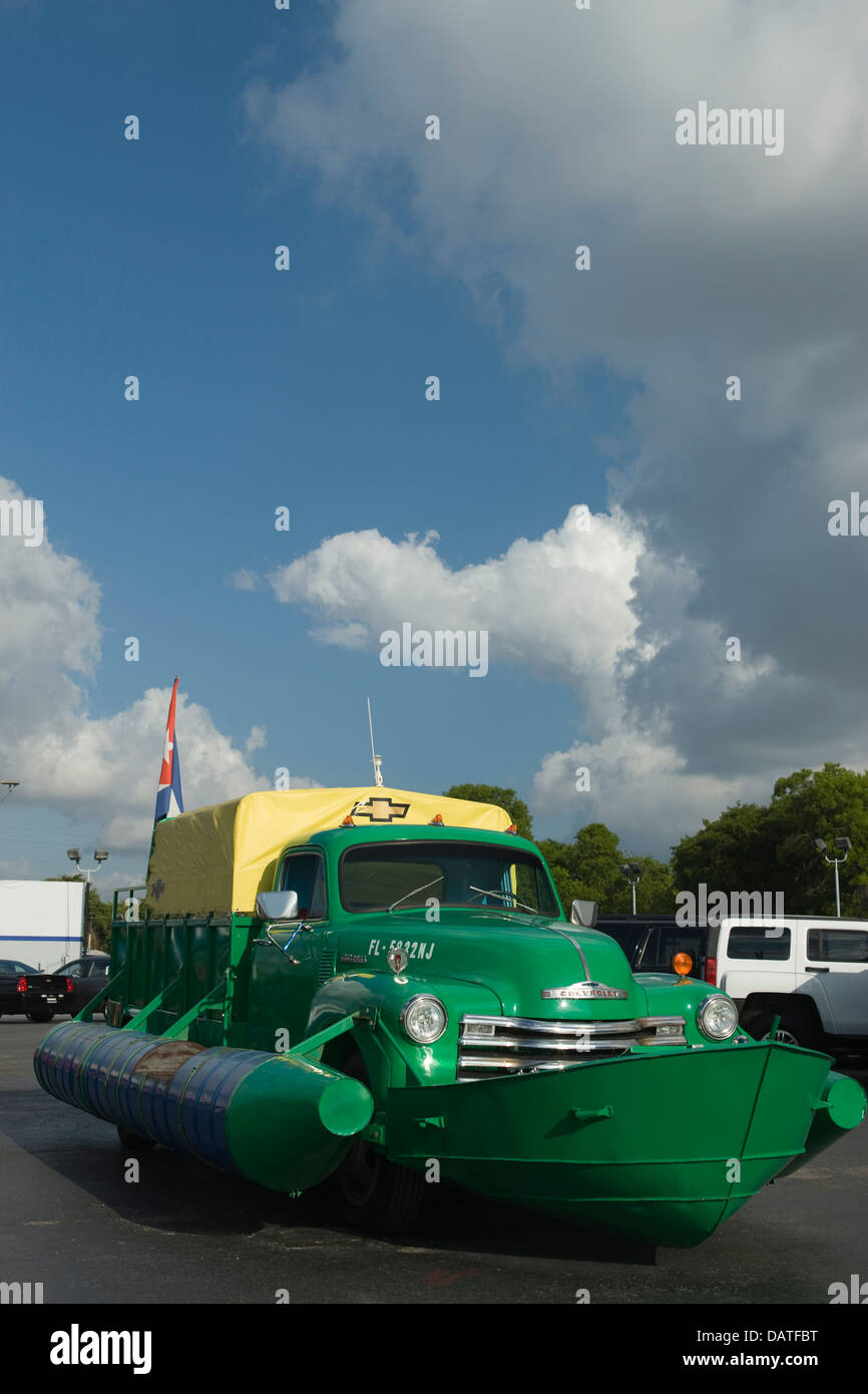 MODIFIED GREEN 1951 TRUCK RAFT MARCONE CHEVROLET MIAMI FLORIDA USA ...
