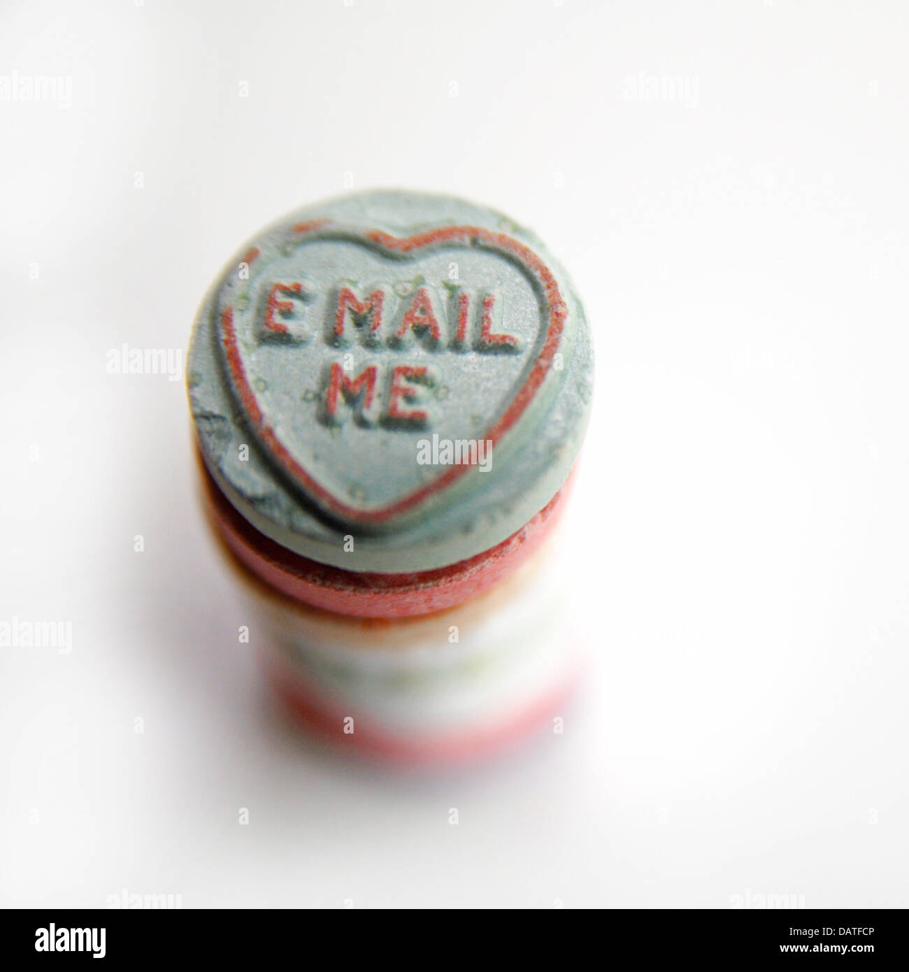 Sweets, Love Hearts. EMAIL ME, slogan Stock Photo - Alamy