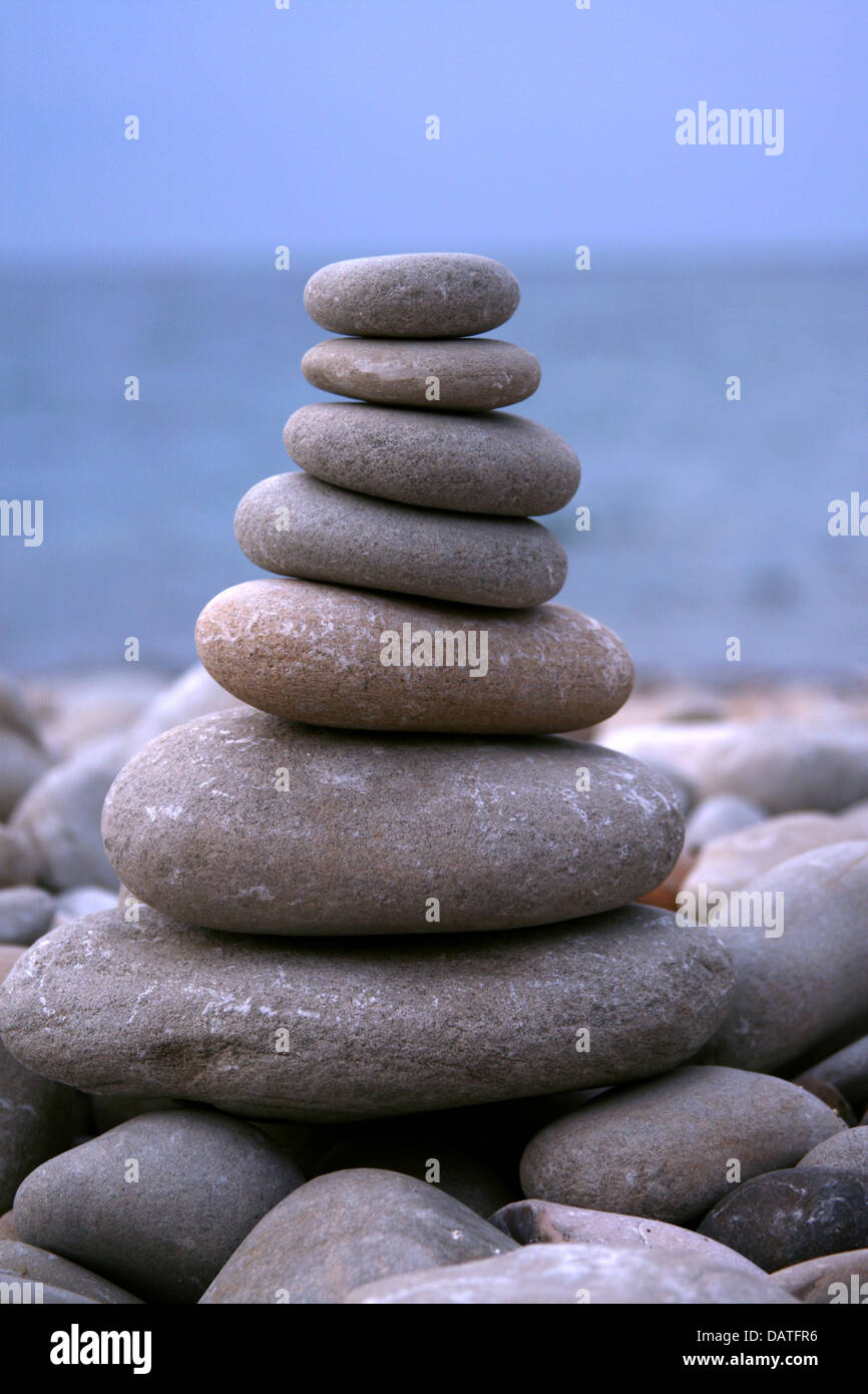Small stone pyramid hi-res stock photography and images - Alamy