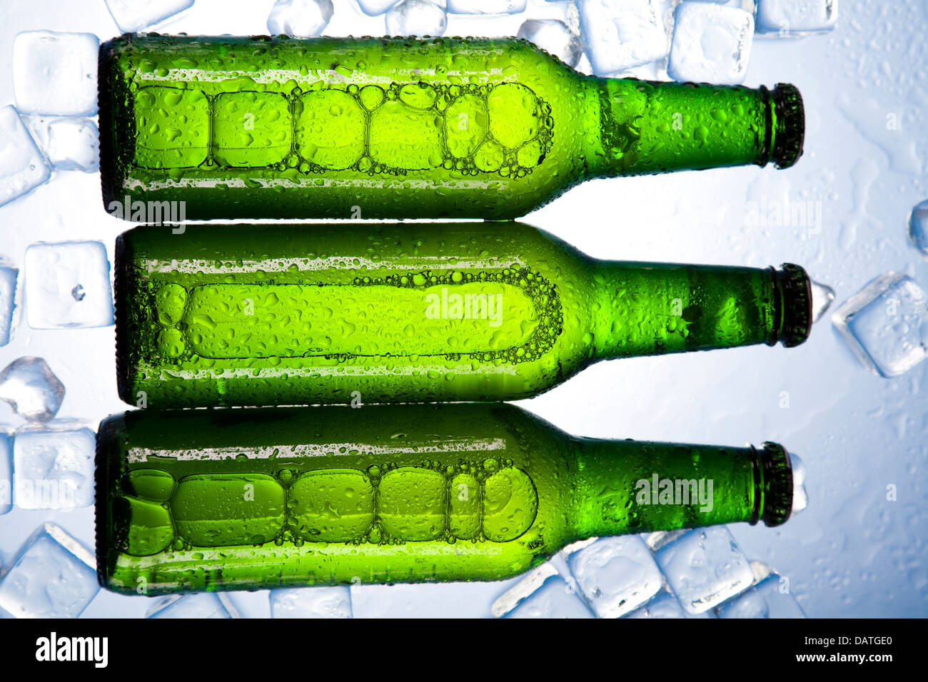 Beer is in ice Stock Photo - Alamy