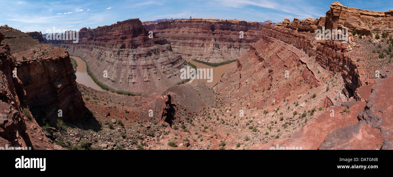 Confluence Point Overlook Panorama Stock Photo - Alamy