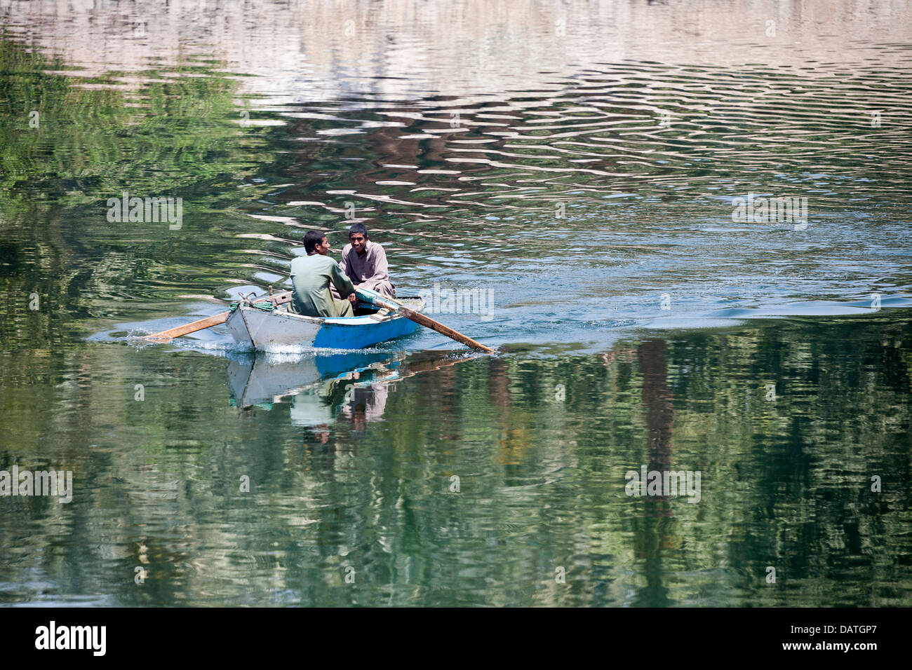 Rowing small fishing boat two fishermen hi-res stock photography and ...