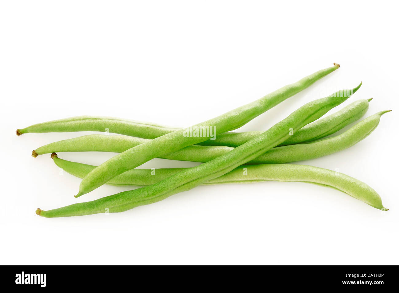 Green beans isolated on white background Stock Photo - Alamy