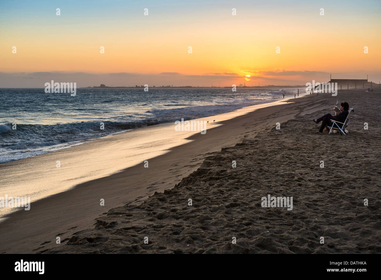 Beautiful sunset in Point Mugu State Park in Malibu Stock Photo - Alamy
