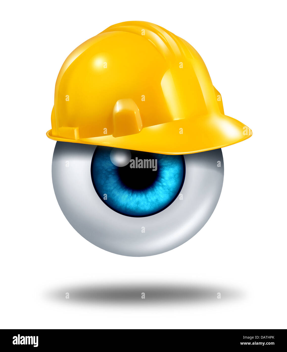 Protecting your eyes and vision protection with a human eyeball wearing ...