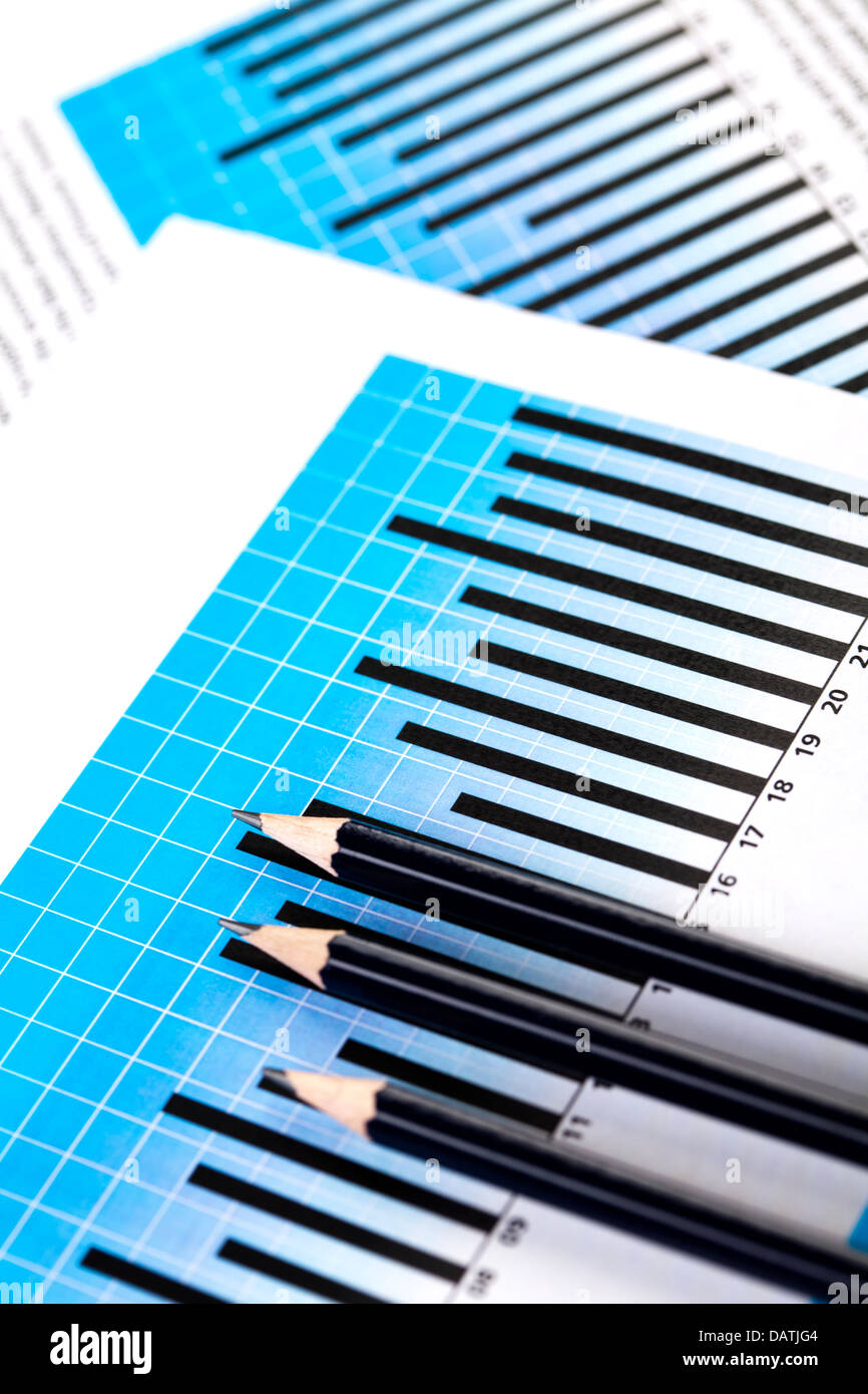 Chart and Pencil Stock Photo - Alamy