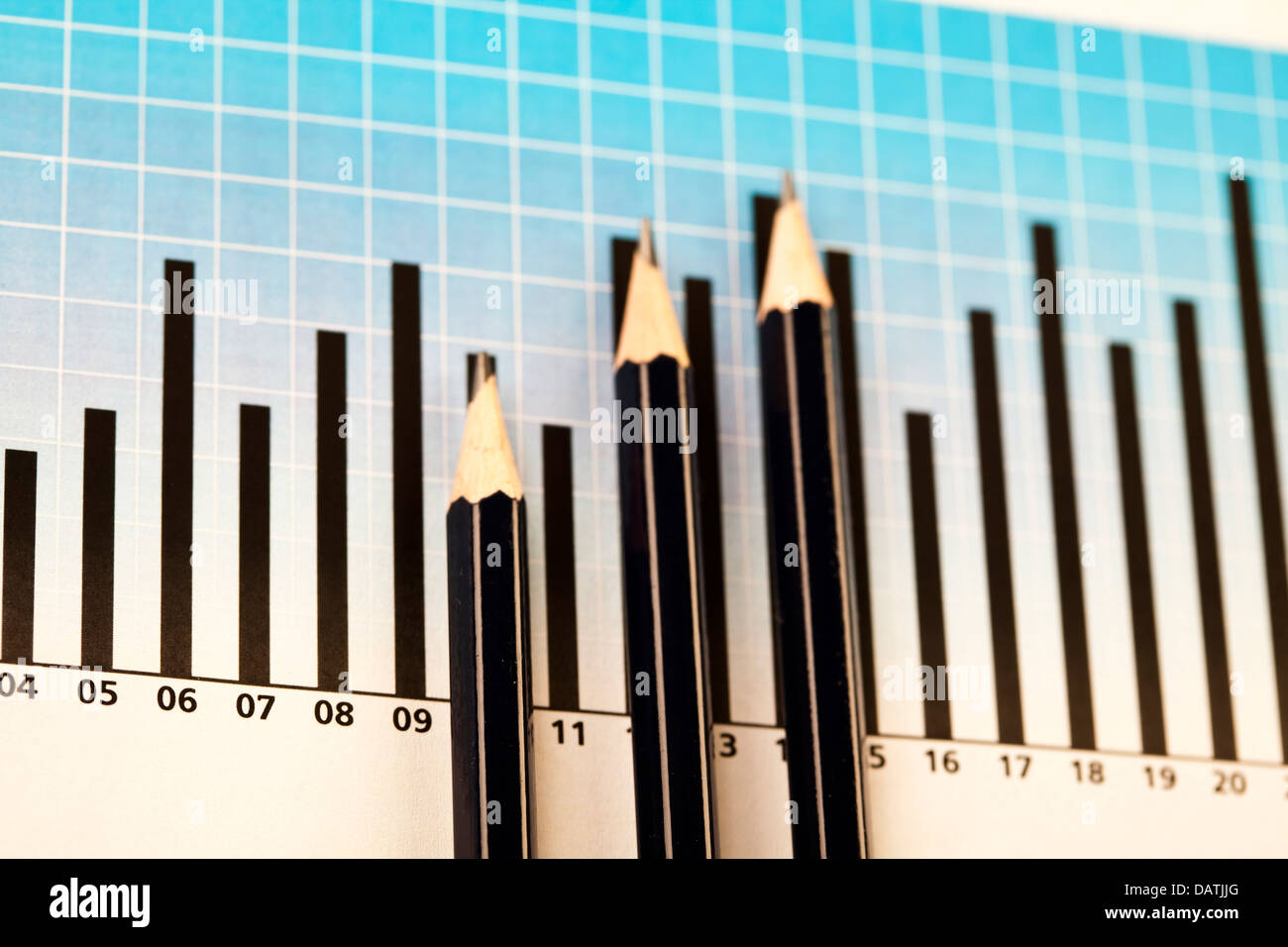 Chart and Pencil Stock Photo - Alamy