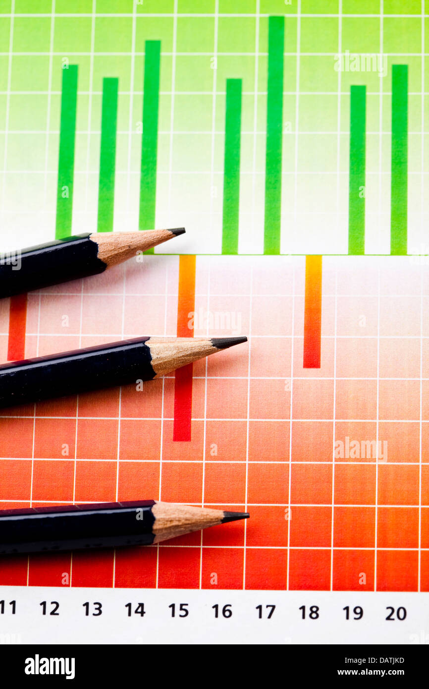 Chart and Pencil Stock Photo - Alamy