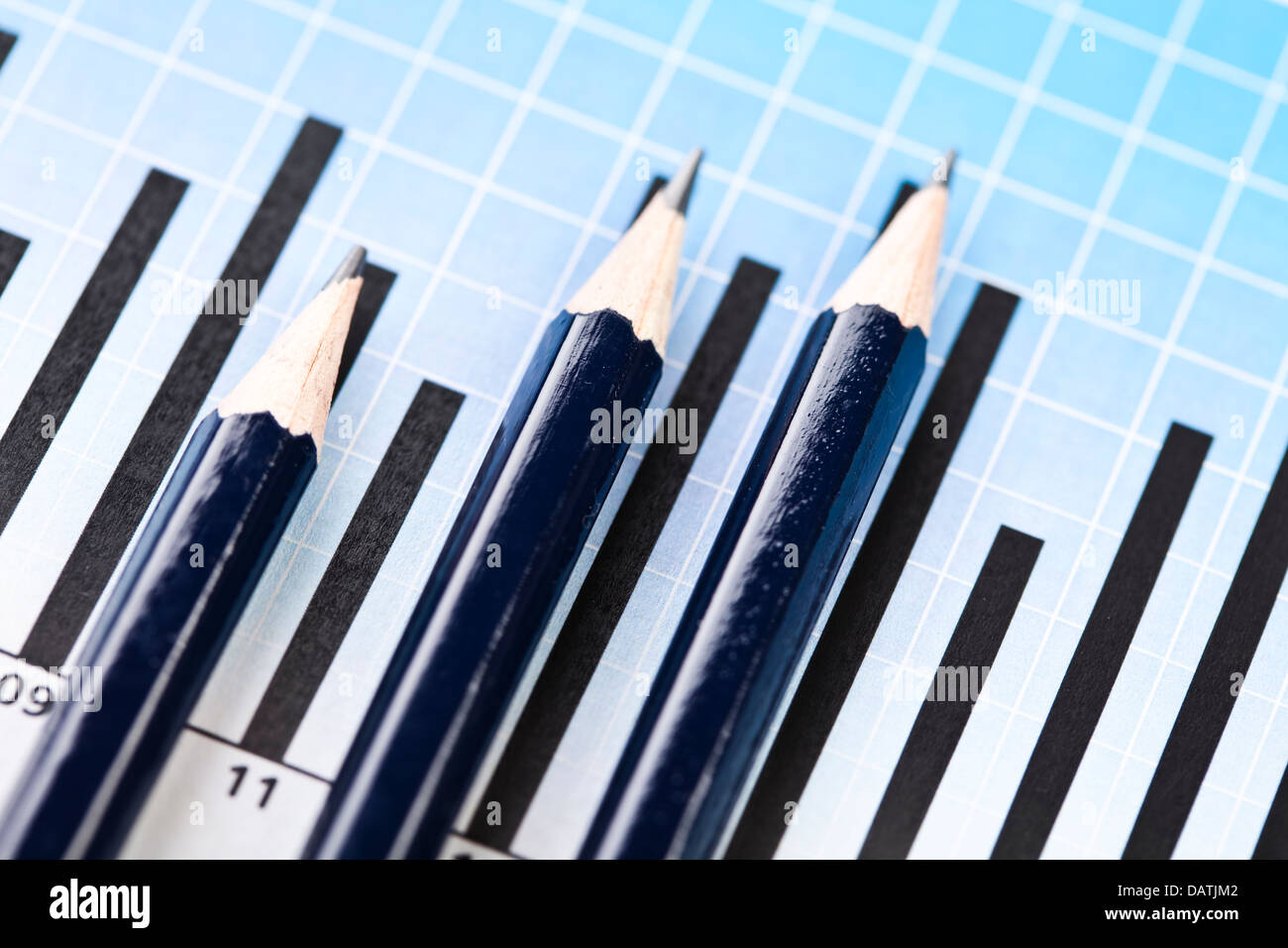 Chart and Pencil Stock Photo - Alamy