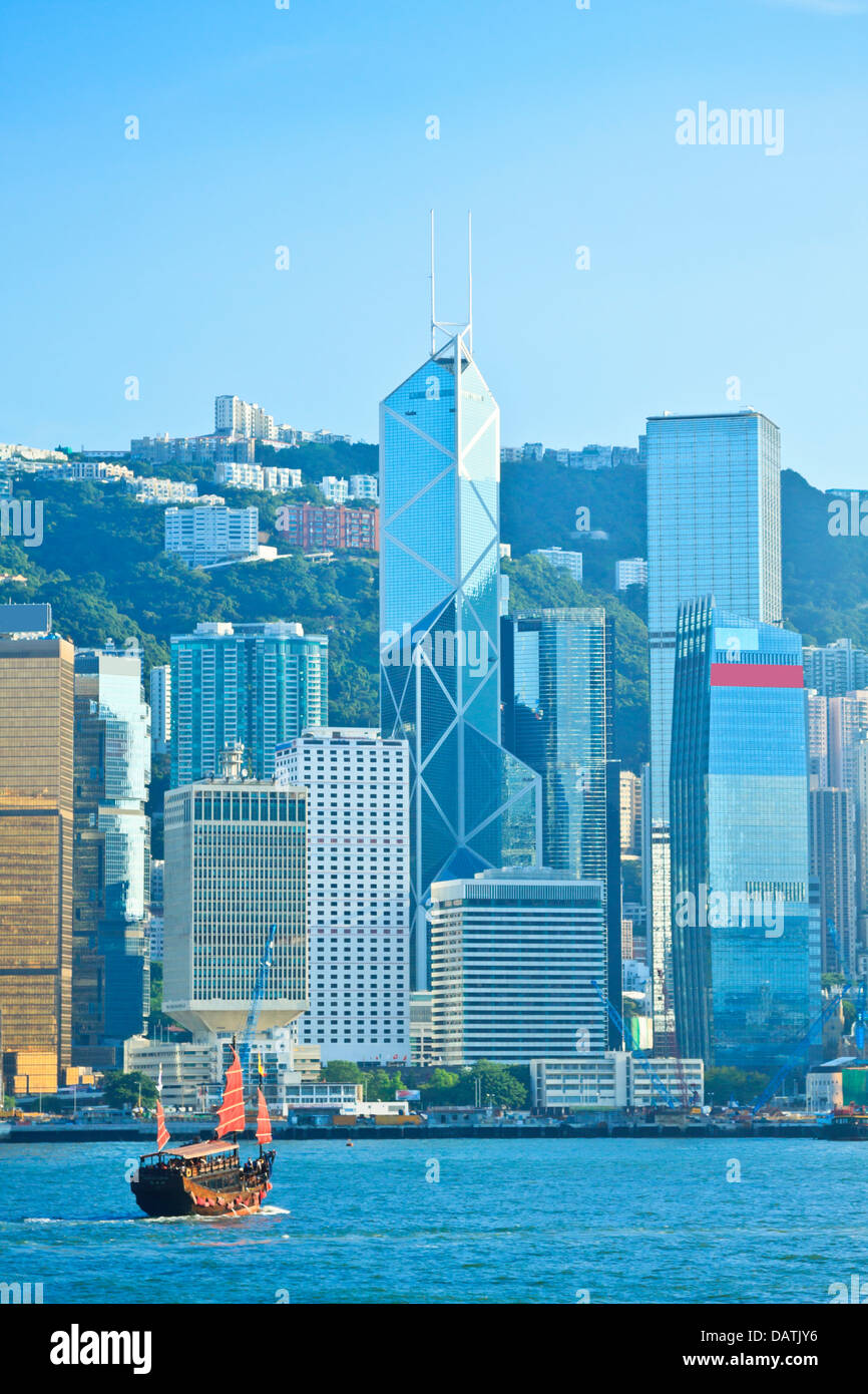 Hong Kong harbour Stock Photo - Alamy