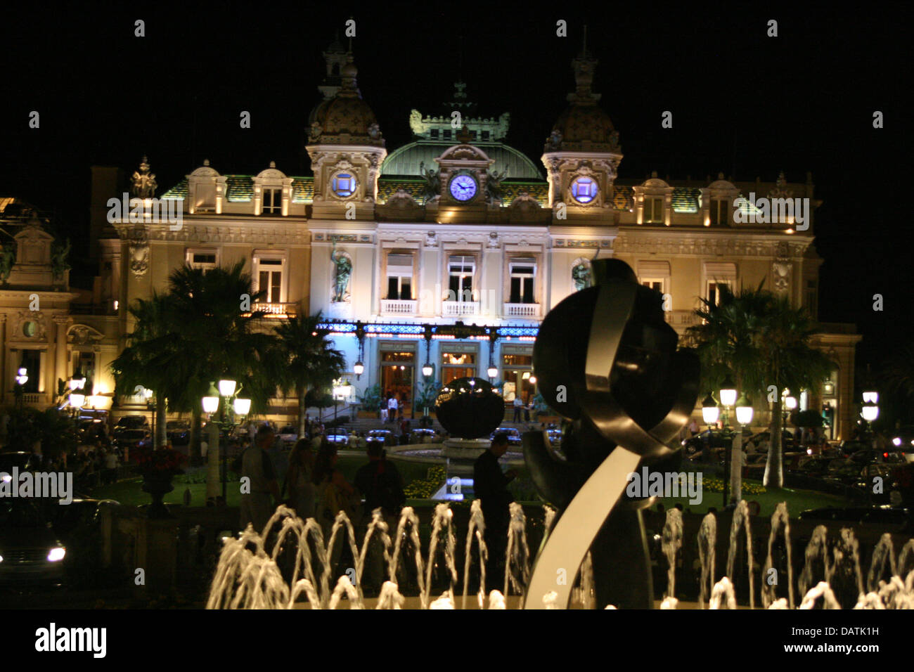 Night view of Monte Carlo Casino in Monaco Stock Photo - Alamy