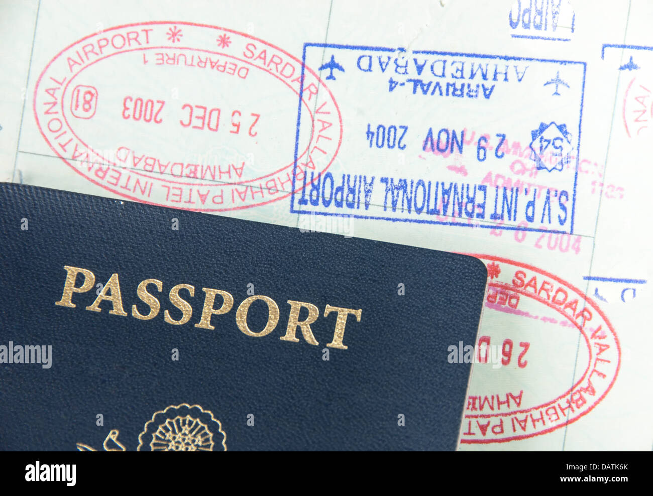 Passport, Visa and Immigration concept Stock Photo - Alamy