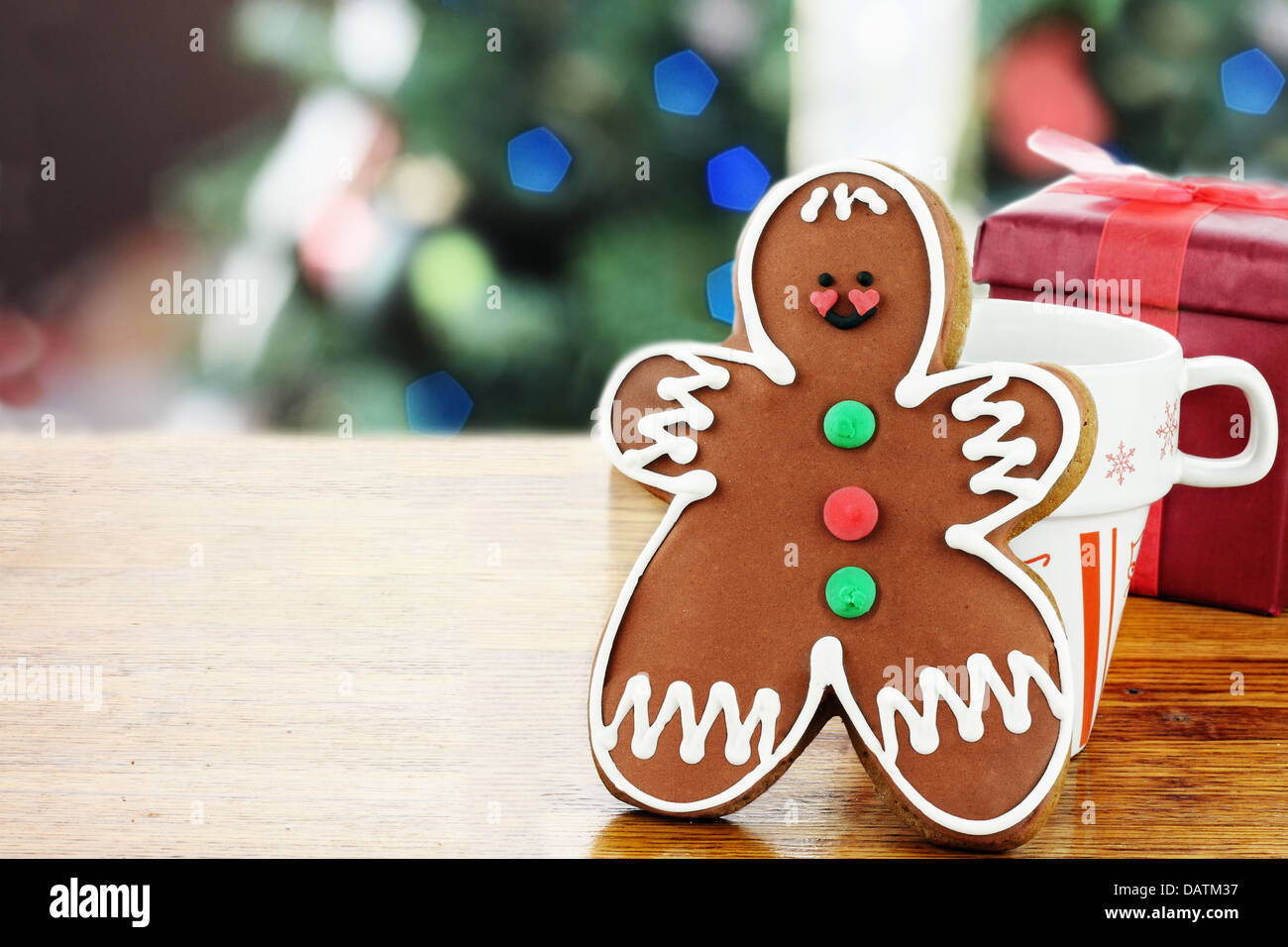 Gingerbread Man Cookie Stock Photo - Alamy