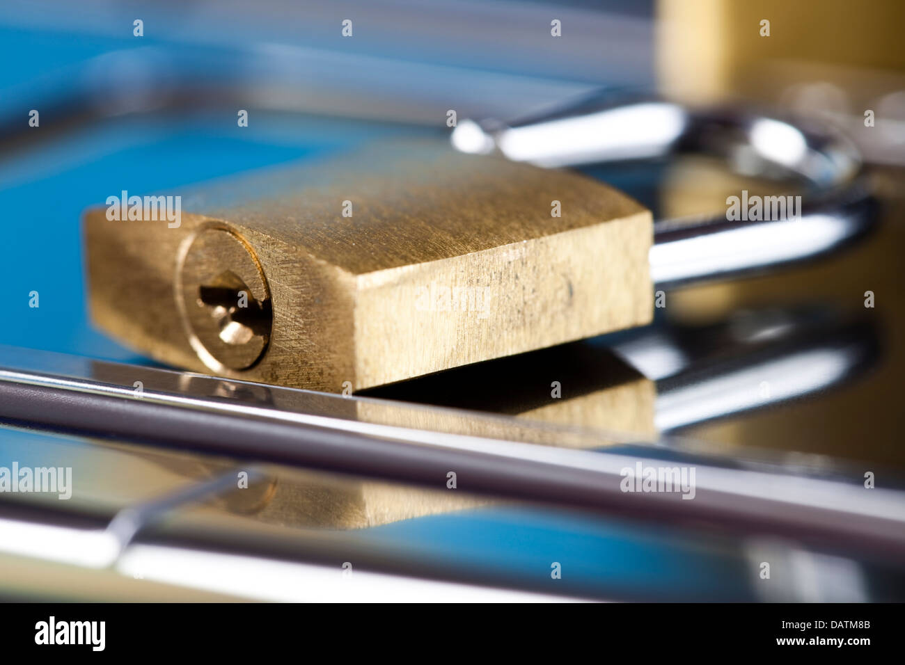 Computer and Lock Stock Photo - Alamy