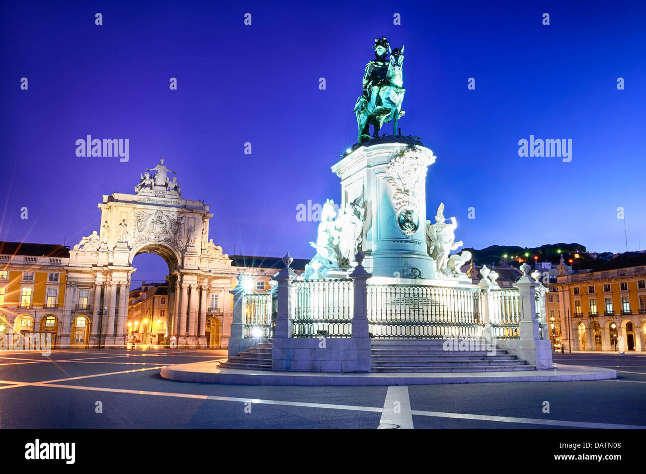Arch of augusta in lisbon Stock Photo - Alamy