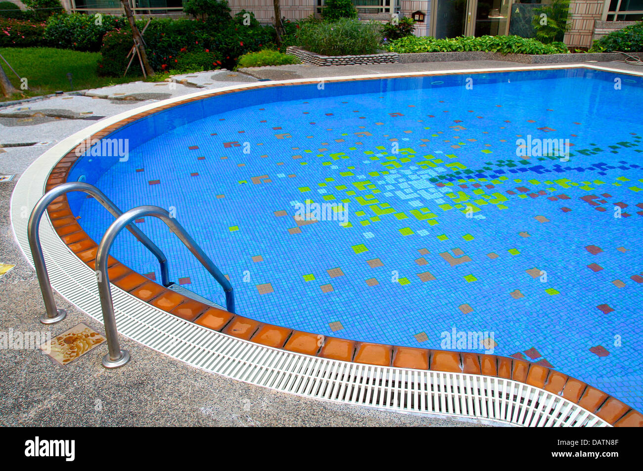 The corner of swimming pool Stock Photo - Alamy