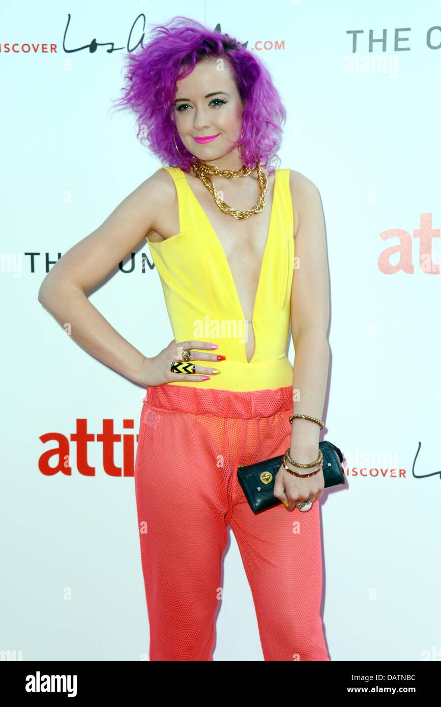 London, UK. 18th July, 2013. Pop singer known as Lemon the Attitude ...