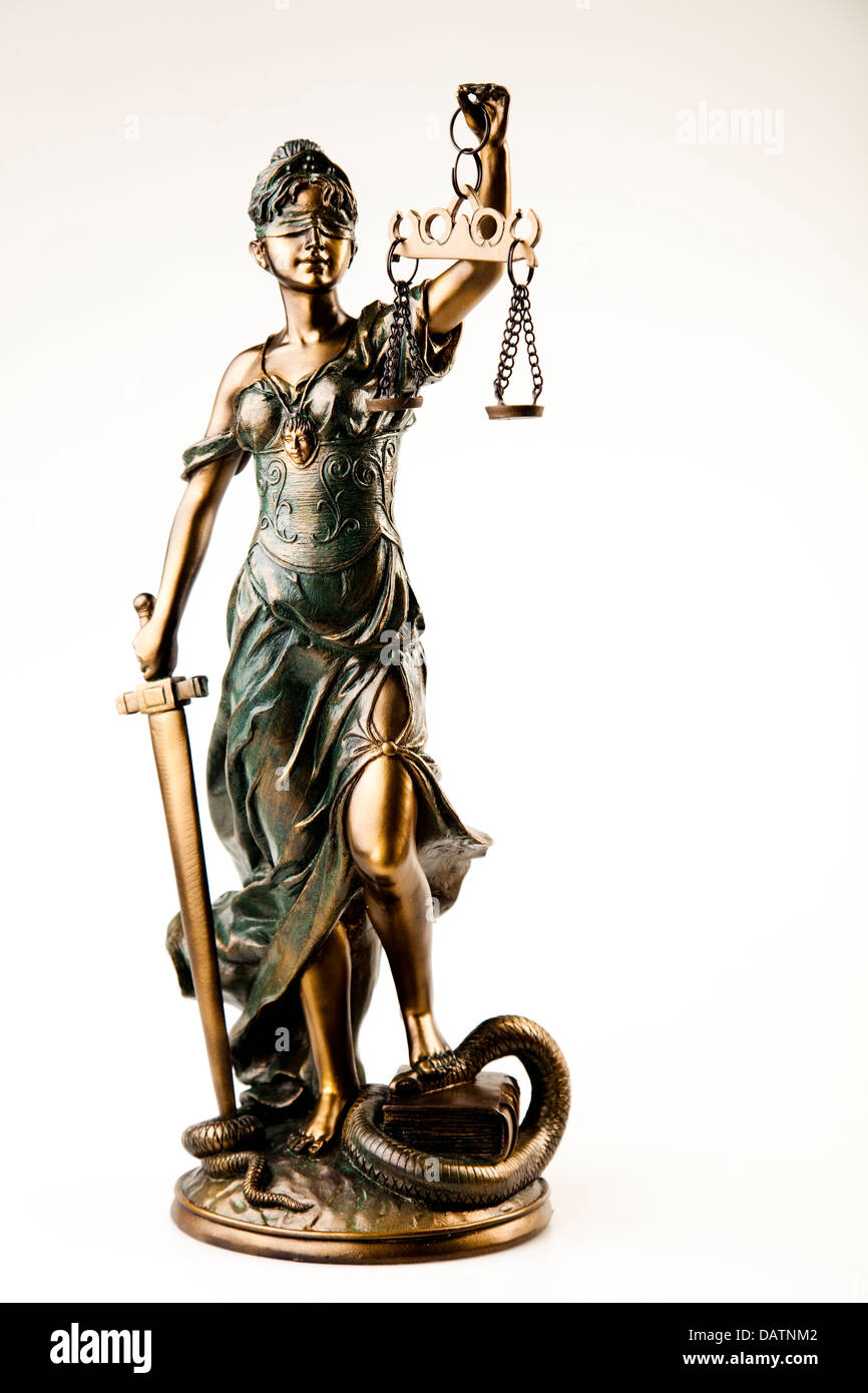 Statue of lady justice Stock Photo - Alamy