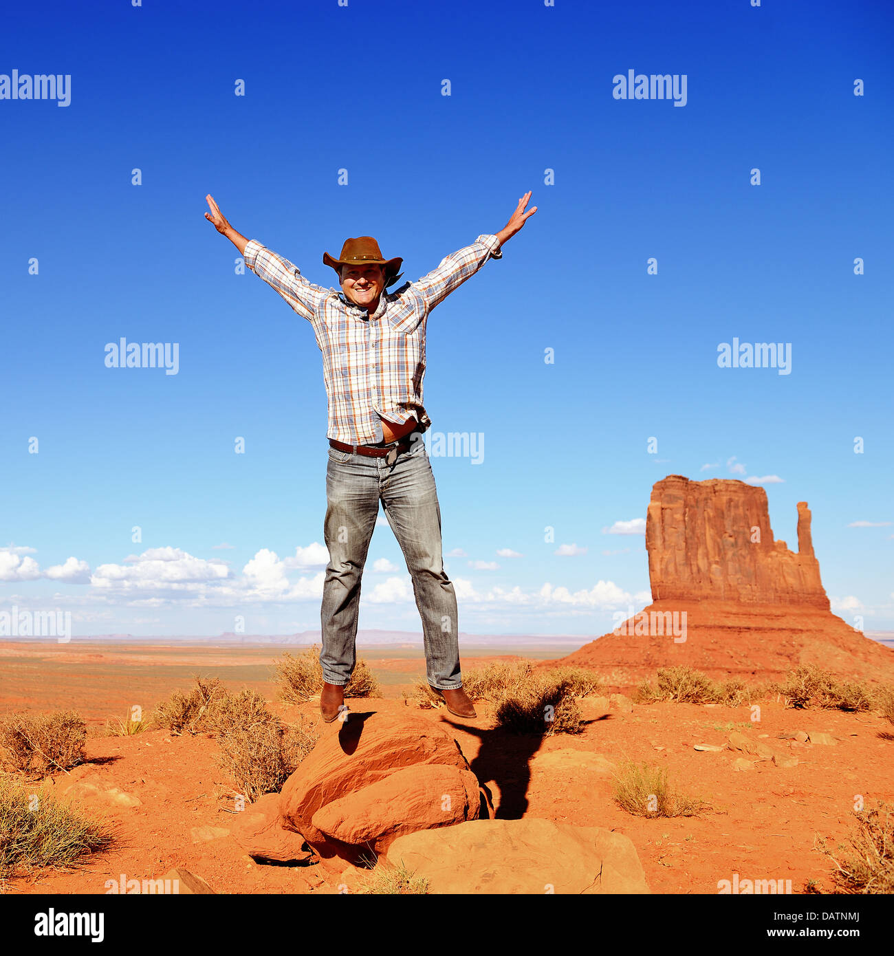 cheerful cow boy Stock Photo - Alamy