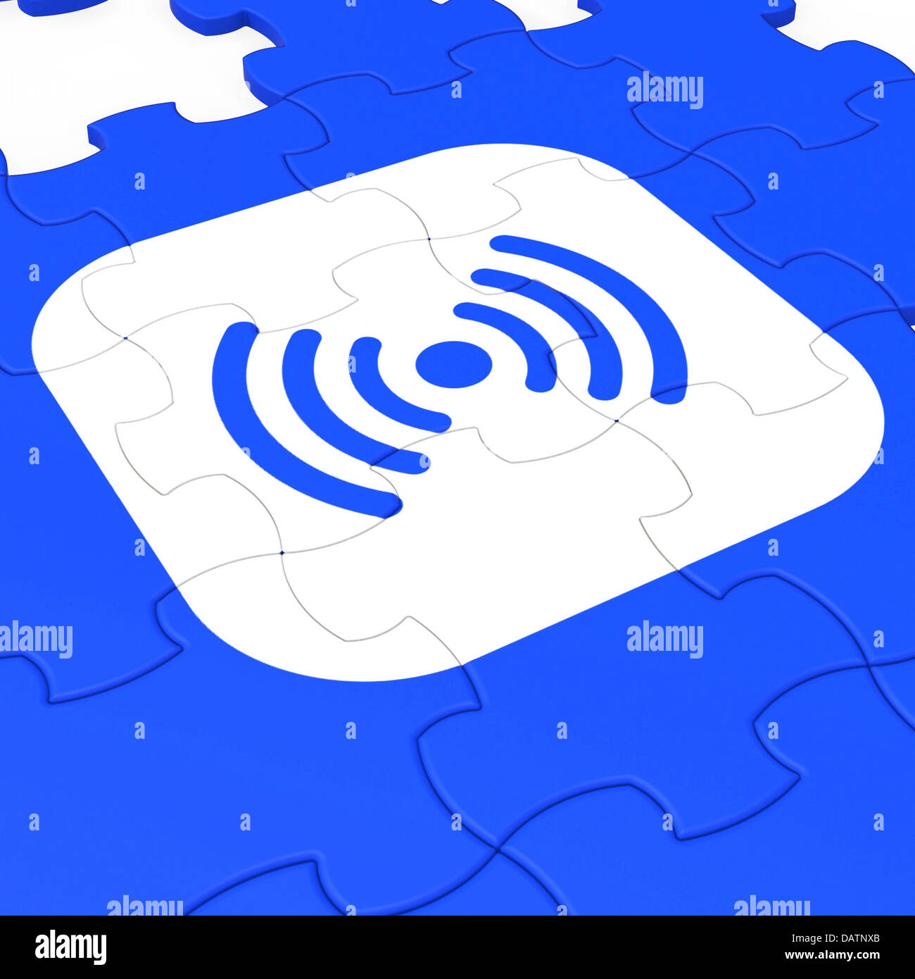 Wireless Signal Symbol Shows Internet Connection Stock Photo - Alamy