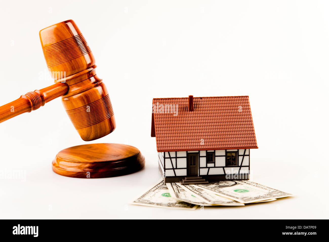 Gavel In Action Stock Photo - Alamy