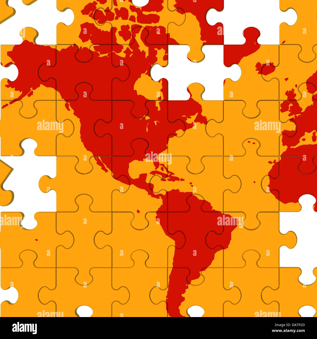 American continent map hi-res stock photography and images - Alamy