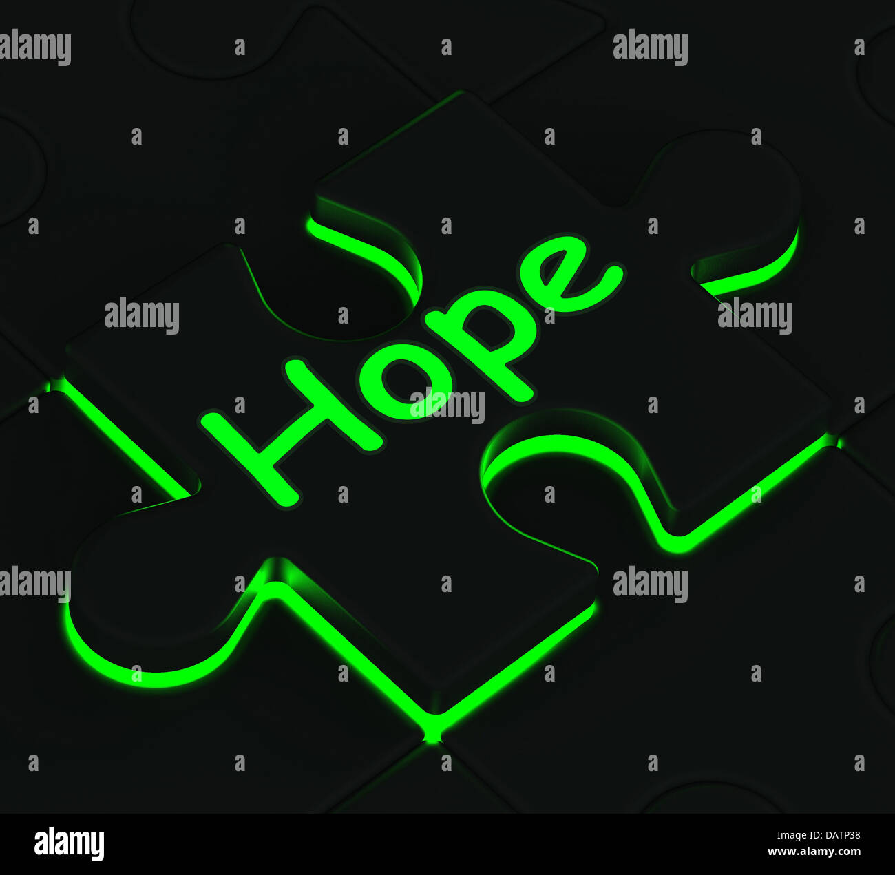 Hope Puzzle Shows Wishes And Hopes Stock Photo - Alamy