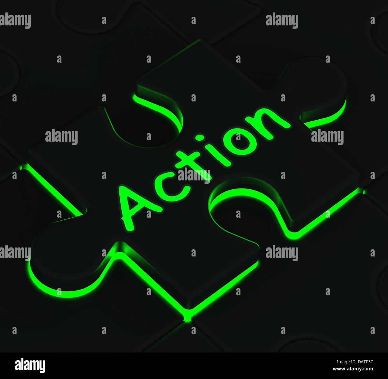 Action Puzzle Shows Acting And Expressions Stock Photo - Alamy