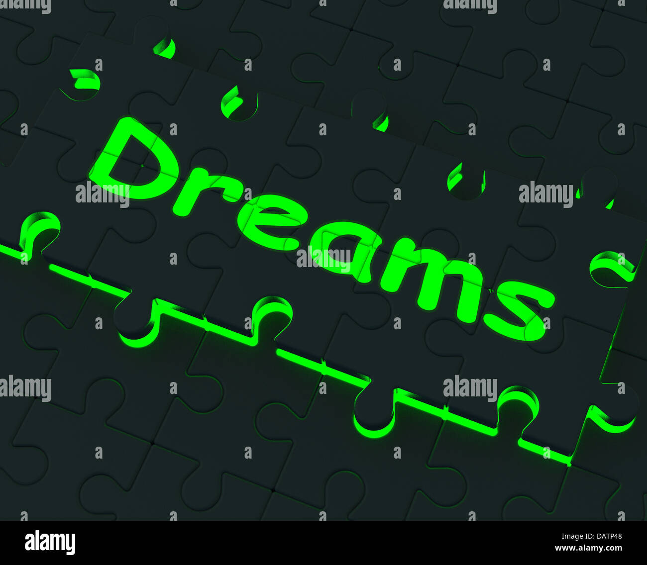 Dreams Puzzle Showing Desires And Wishes Stock Photo - Alamy