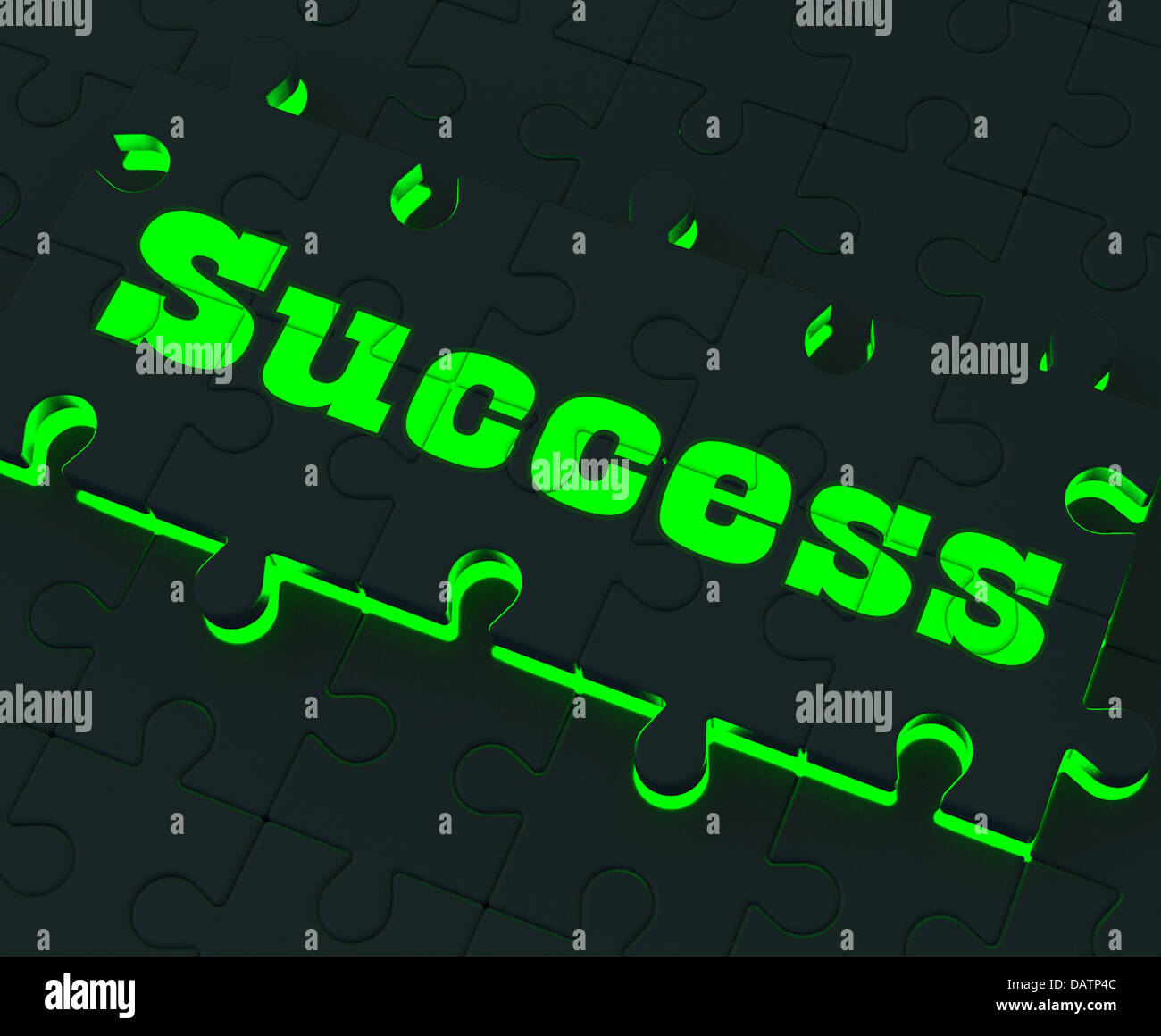 Success Puzzle Showing Successful Strategies Stock Photo - Alamy