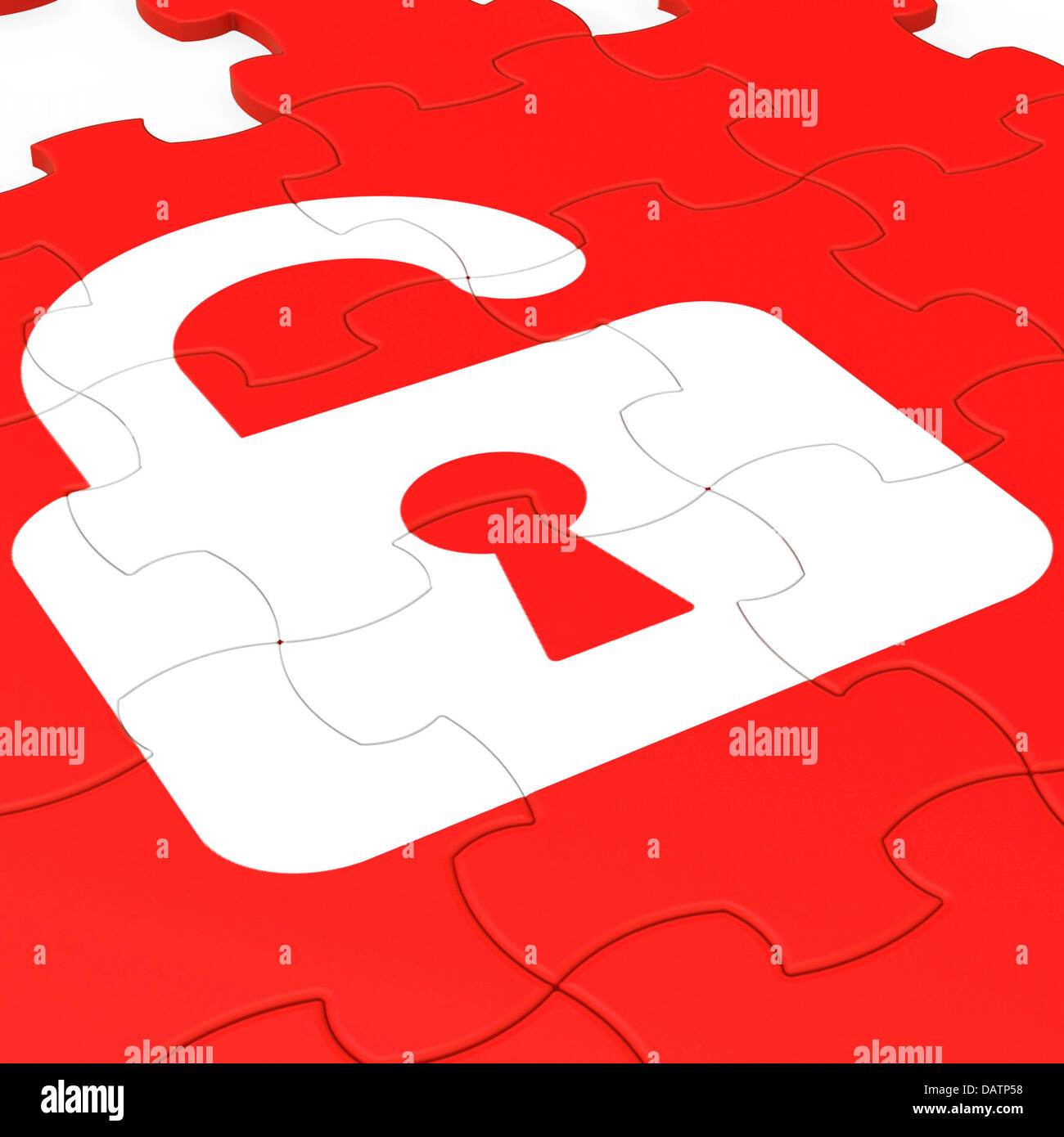 Unlocked Padlock Puzzle Showing Accessible Information Stock Photo - Alamy