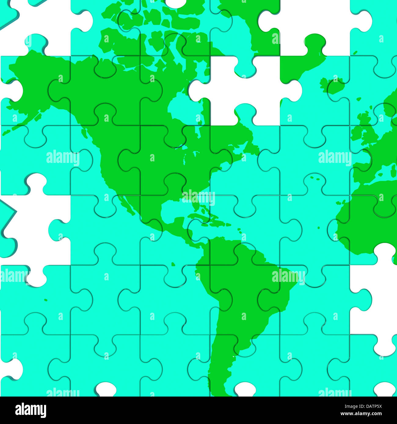 Map Of America Showing Geography Lessons Stock Photo - Alamy