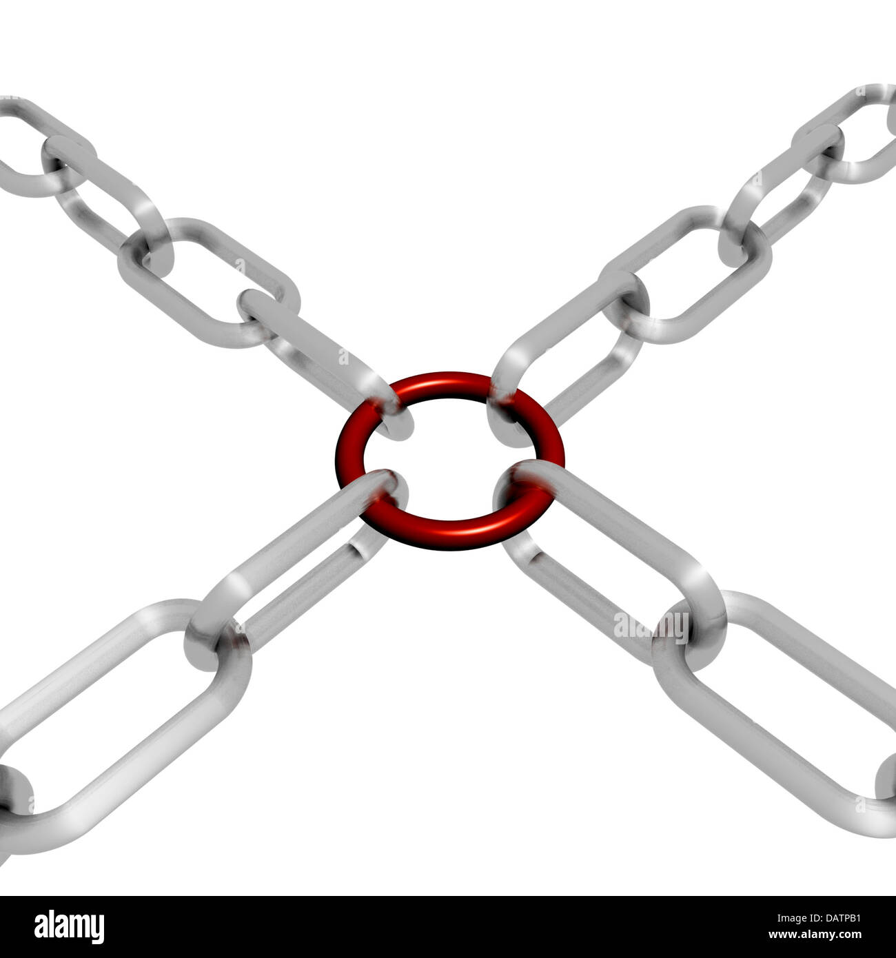 Link of chain Cut Out Stock Images & Pictures - Alamy