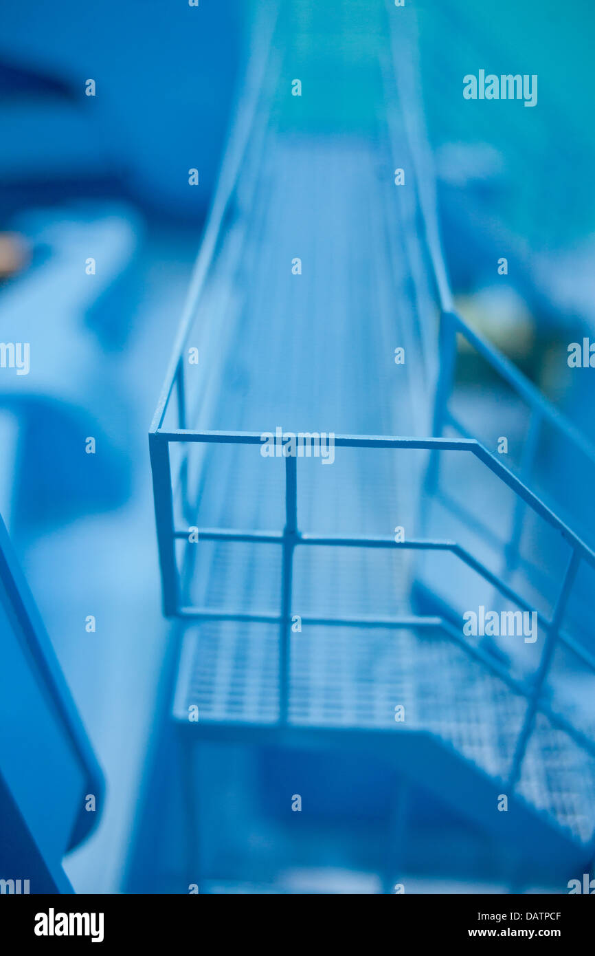 Factory production line aisle Stock Photo - Alamy