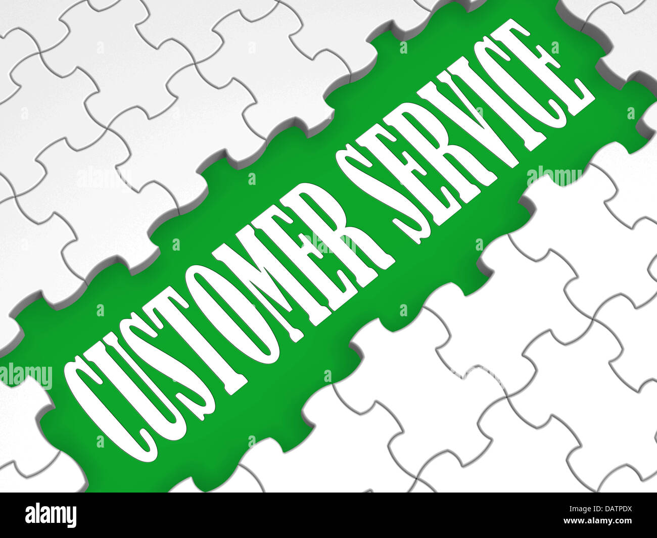 Customer Service Puzzle Shows Technical Support Stock Photo - Alamy