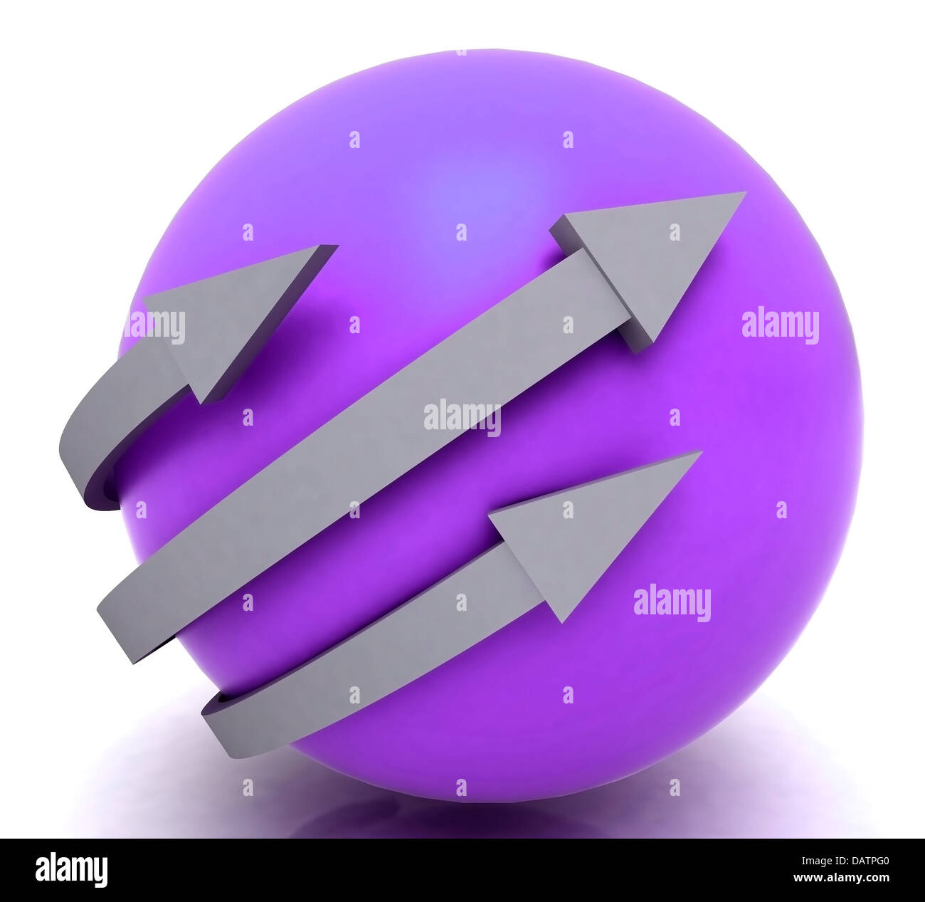 Arrows Purple Sphere Shows Direction Stock Photo - Alamy Arrows Purple Sphere Shows Direction Stock Photo - Alamy