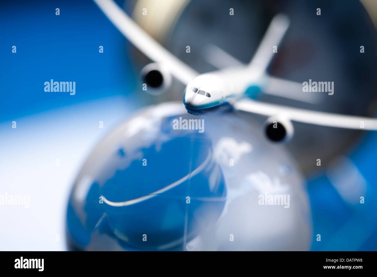Flight around the world Stock Photo - Alamy