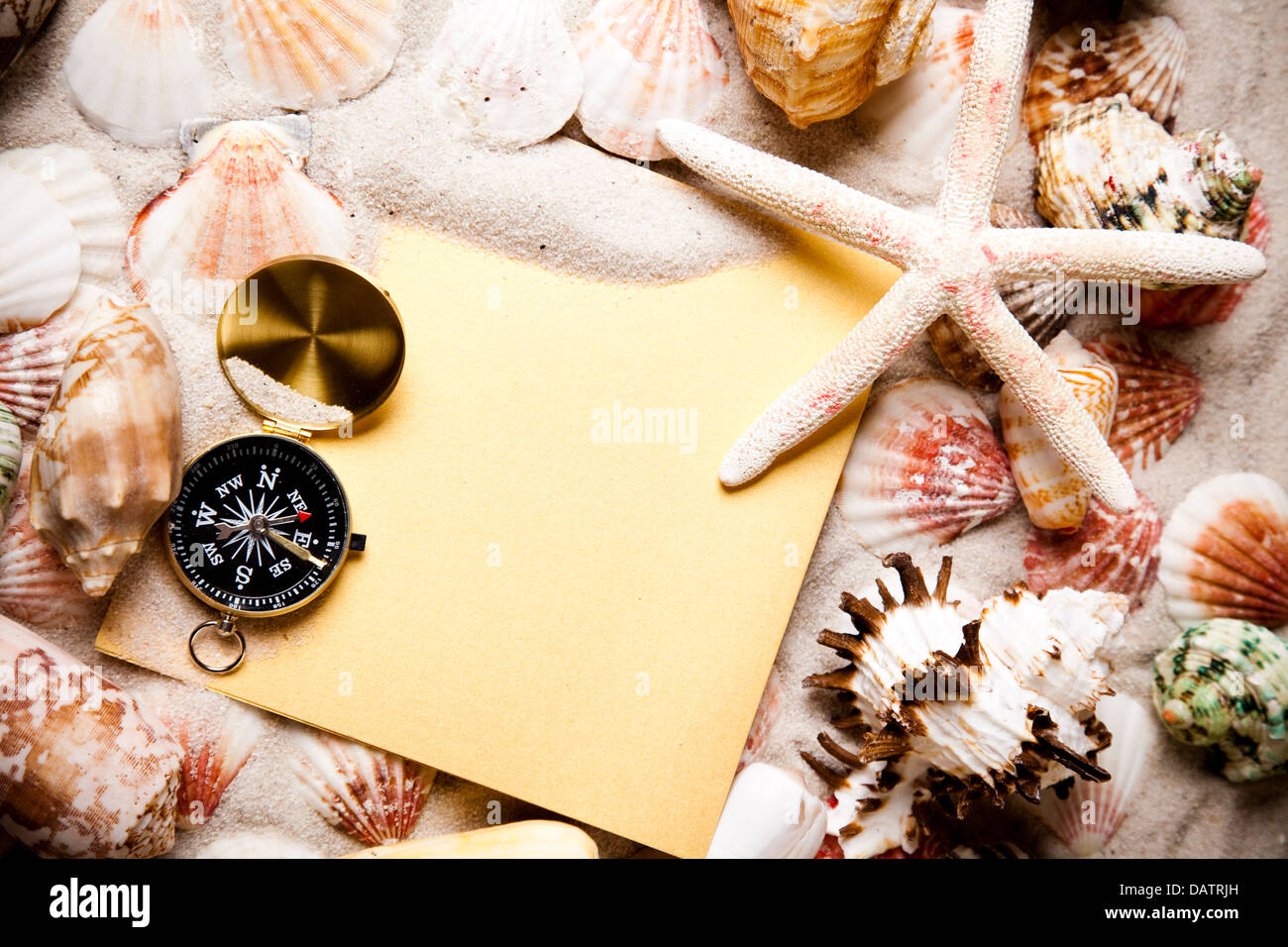 Messages between sands and shells Stock Photo - Alamy