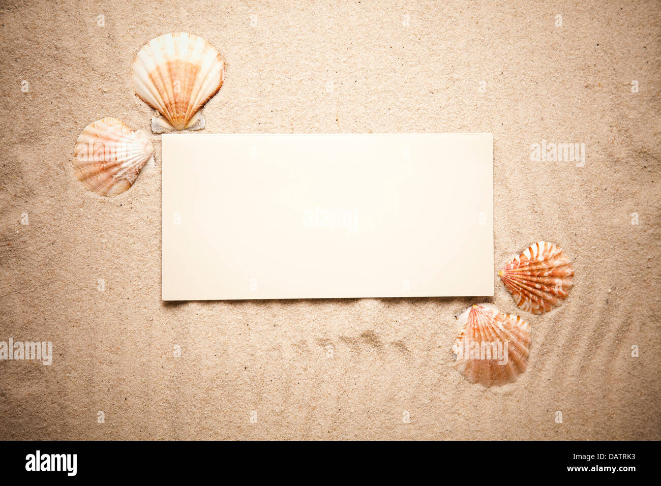 Messages between sands and shells Stock Photo - Alamy