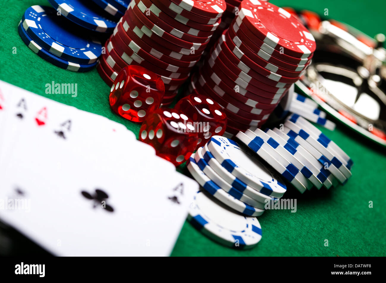 Cards & Chips Stock Photo - Alamy