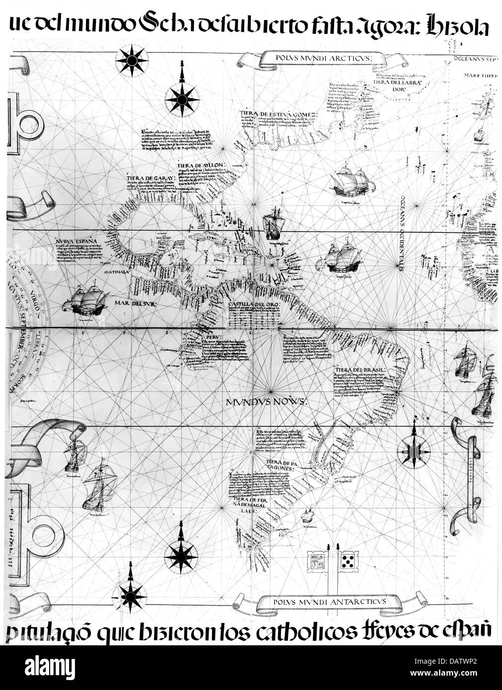 South atlantic ocean map High Resolution Stock Photography and Images ...