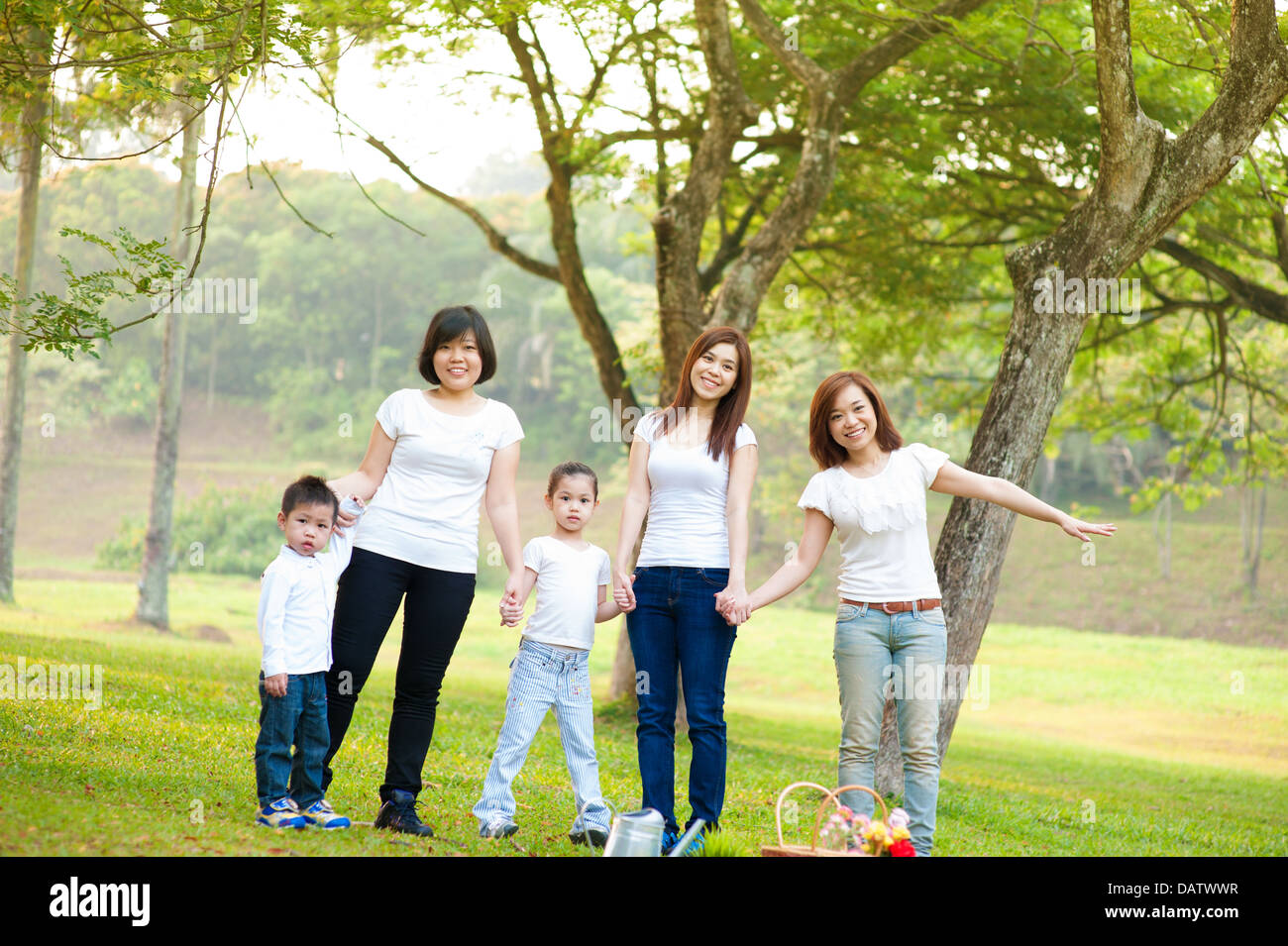 Outdoor fun family Stock Photo - Alamy