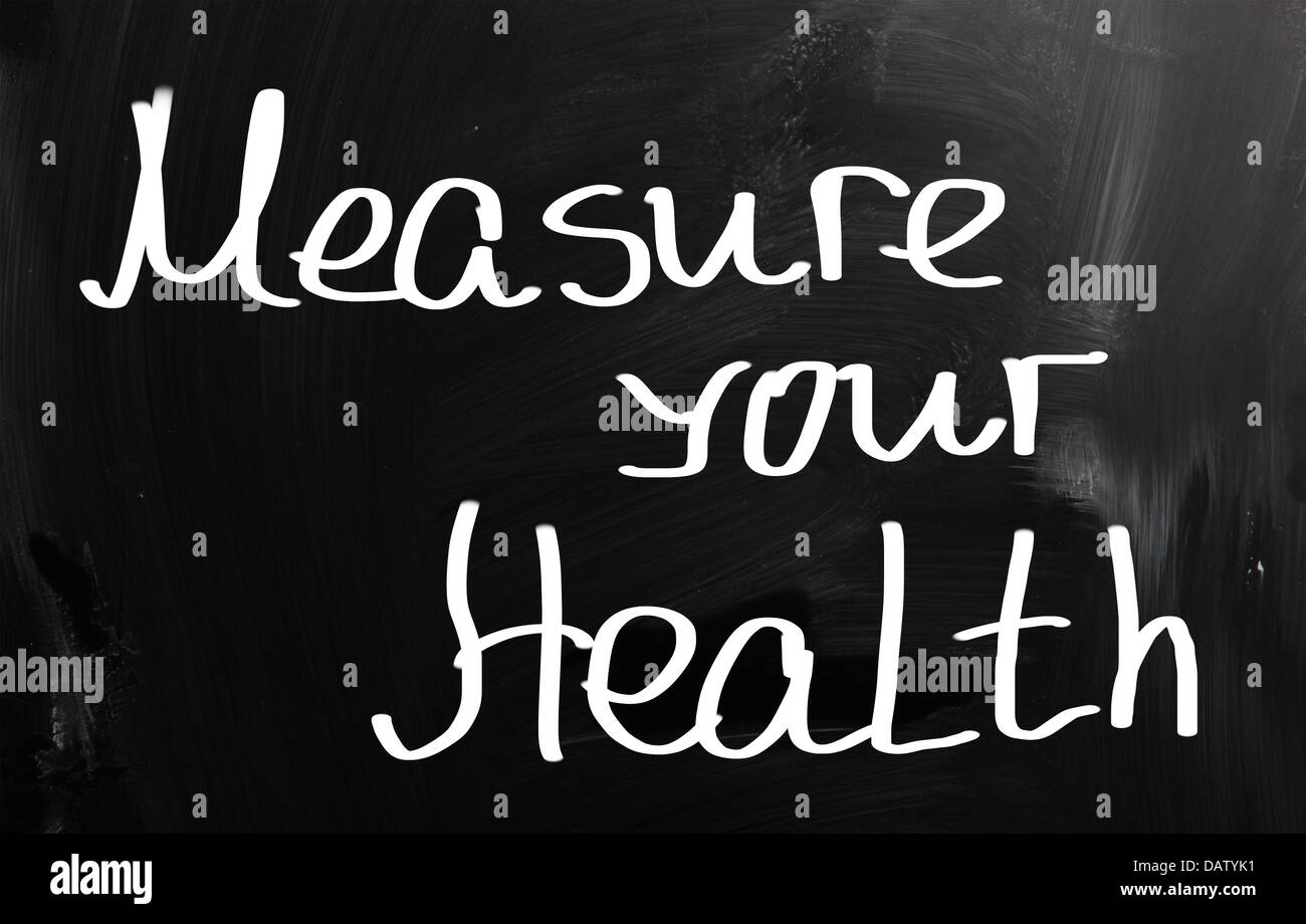 Health concept handwritten with chalk on a blackboard Stock Photo - Alamy