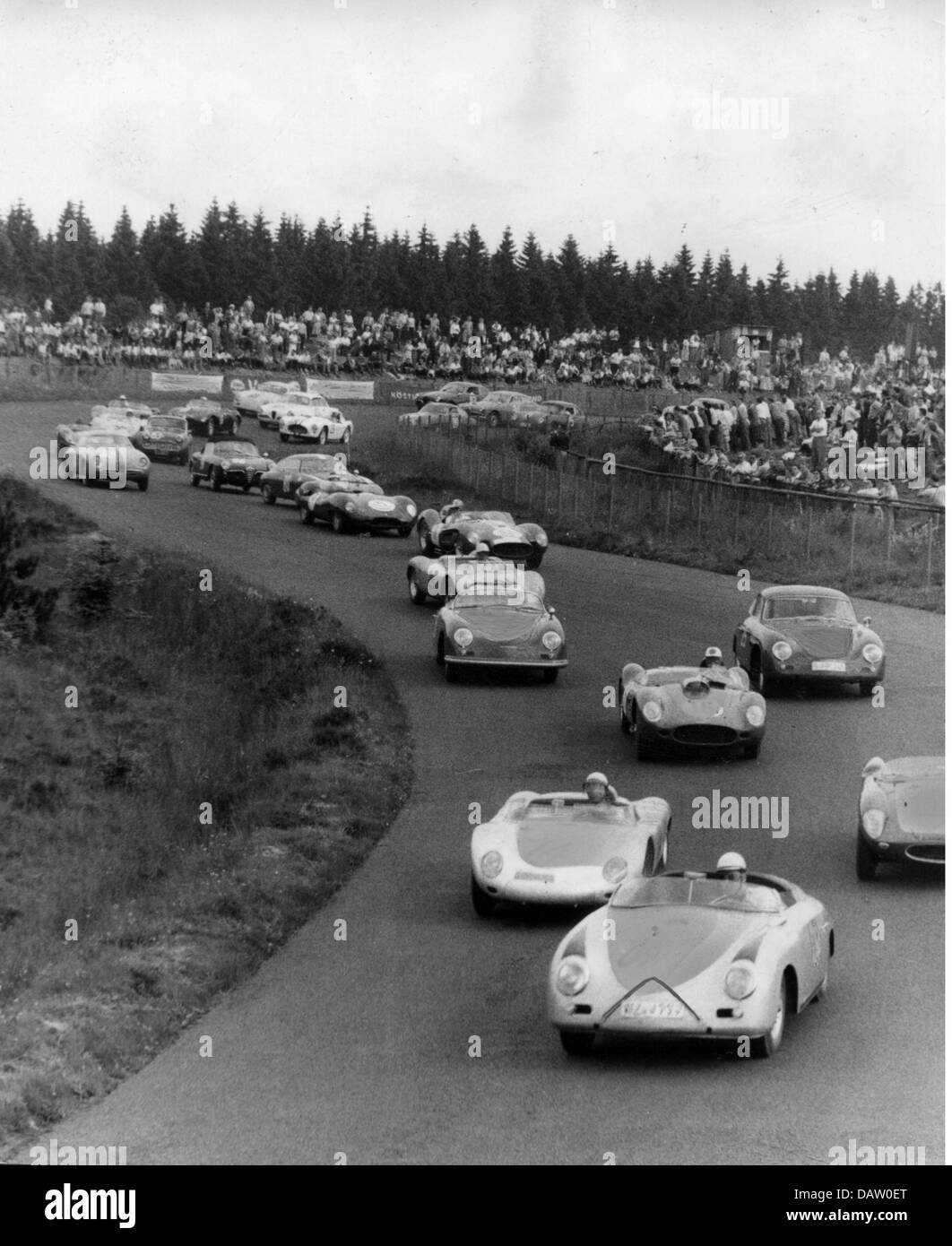 1950s race car Black and White Stock Photos & Images - Alamy