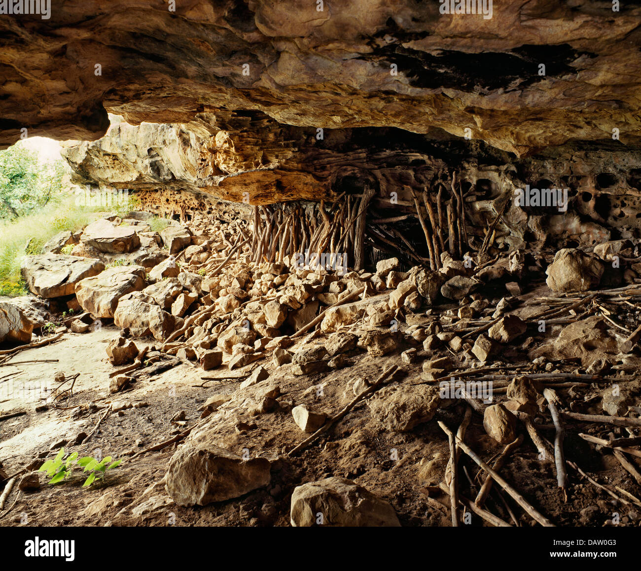 Cave in Venda with artifacts from ancient tribe South Africa Stock ...