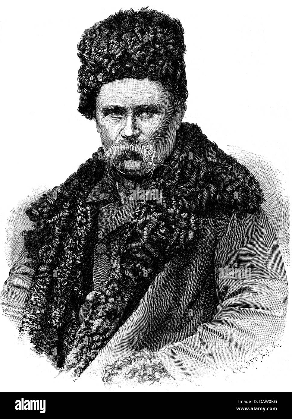 Taras shevchenko ukrainian poet writer Black and White Stock Photos ...