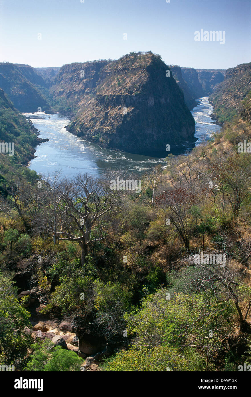 The Zambezi gorge in Zimbabwe Stock Photo - Alamy