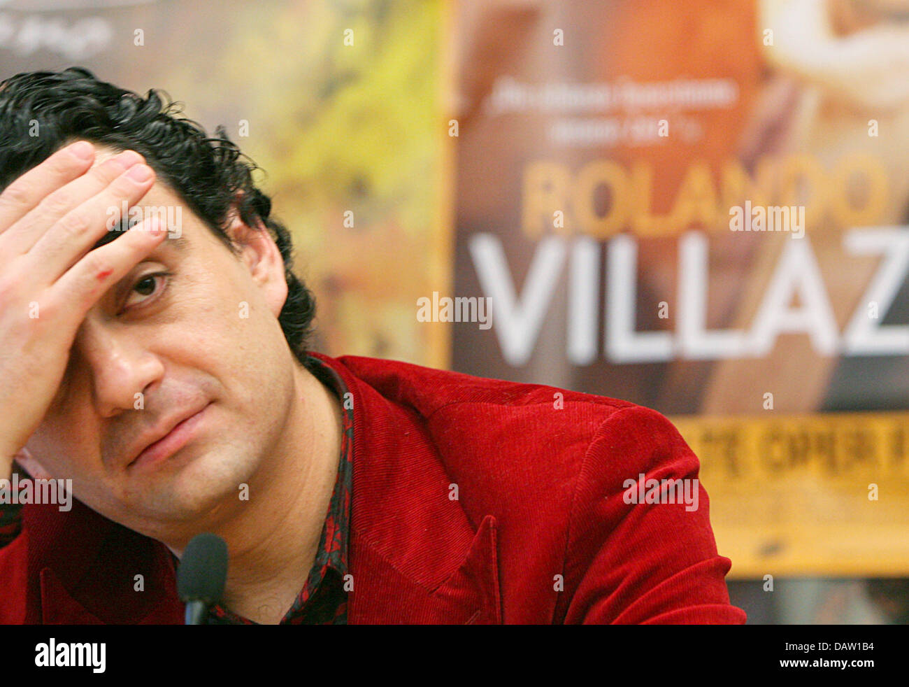 Mexican star tenor Rolando Villazon pictured at the promo press ...