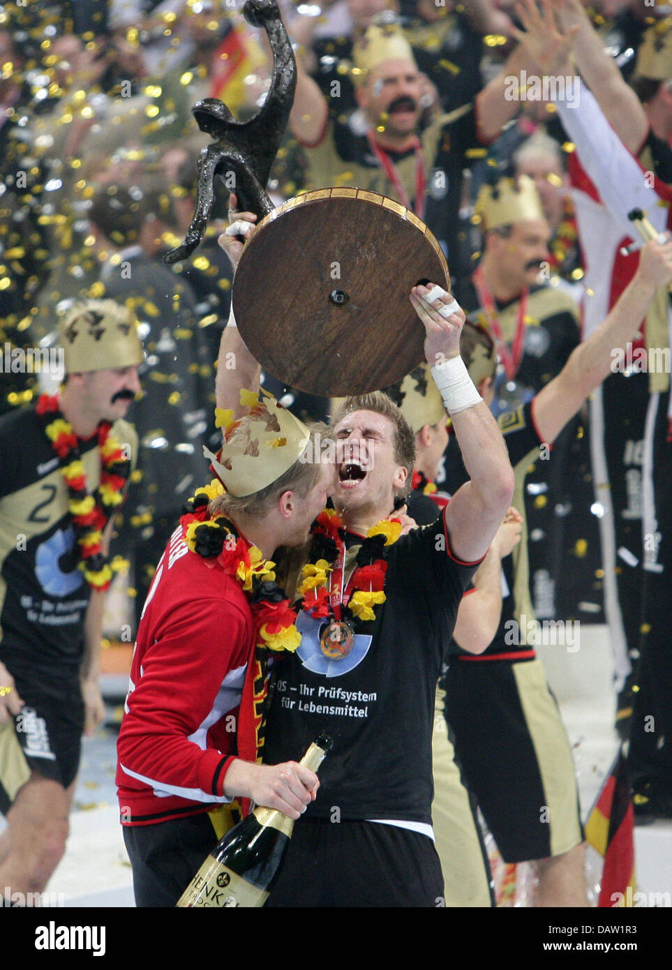 German national handball team after hi-res stock photography and images ...